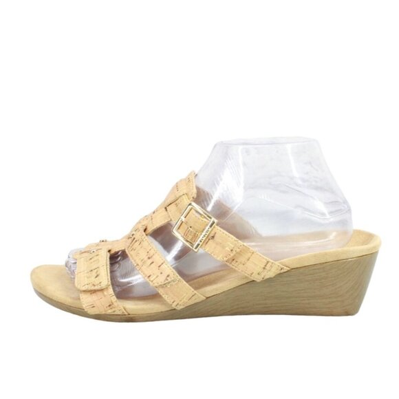 Vionic | Shoes | Vionic Radia Brown Patent Leather Studded Wedge ...